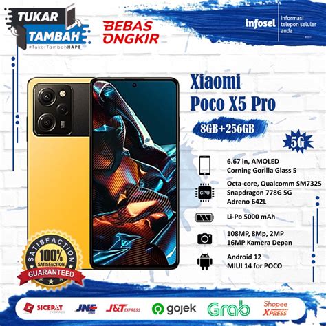 Jual POCO X PRO G GB YELLOW AMOLED GARANSI RESMI Shopee Indonesia