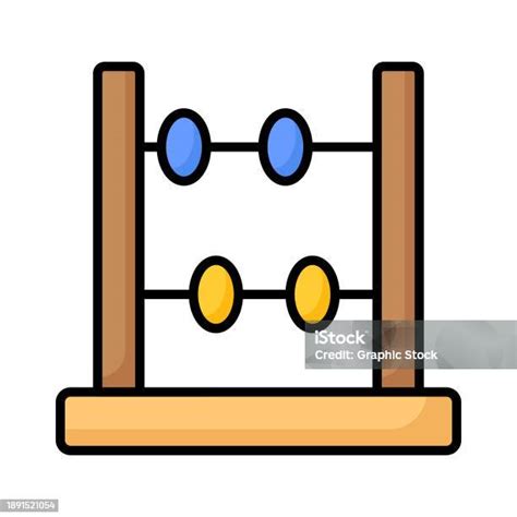 Primary Counting Education Amazing Vector Of Abacus Mathematical Calculating Frame Stock