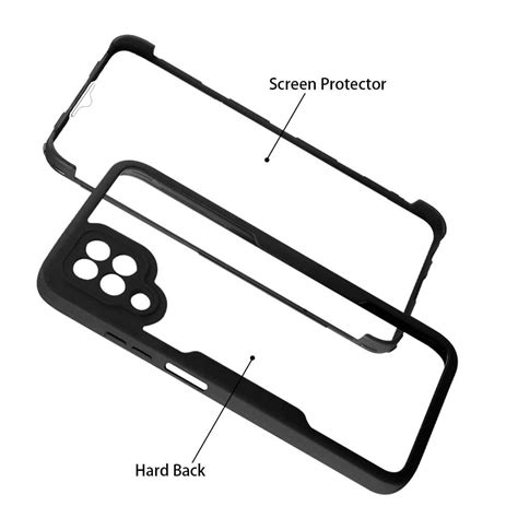 Sdtek Case For Samsung Galaxy A Full Phone Cover With Screen Protector Black