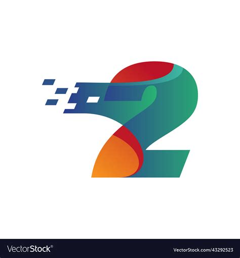 Technology Numeric 2 Royalty Free Vector Image