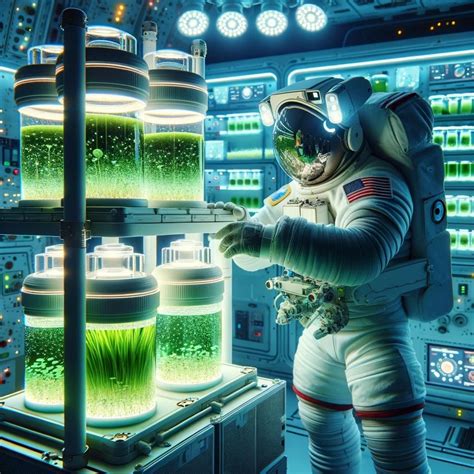 Space Microalgae Space Nasa Chlorella Spirulina Sustainable Algae Earth Nutrition