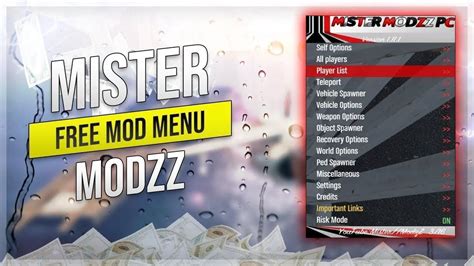 Free Gta Online Mod Menu Mistermodzz Gta Hack Mod Menu Works No Ban