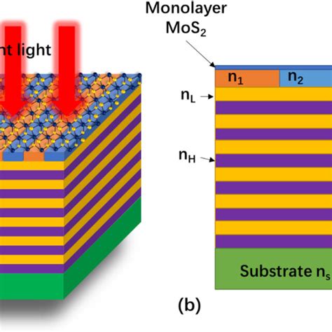 A Schematic Of The Optical Absorber B Side View The Monolayer Download Scientific Diagram