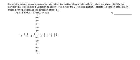 solved parametric equations and a parameter interval for the