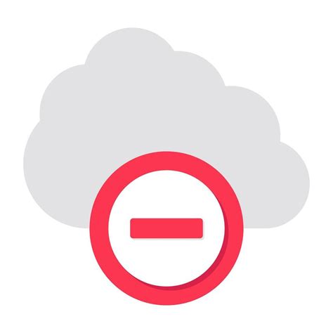 An Icon Design Of Cloud Remove 50732475 Vector Art At Vecteezy