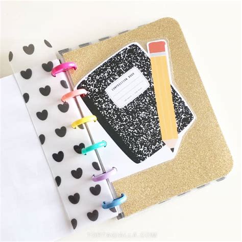 Composition Notebook Printable Checklist Planner Divider Tortagialla