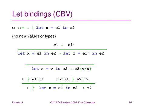 Csep505 Programming Languages Lecture 6 Types Types Types Ppt
