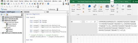 Vba Dragging A Formula Over A Selected Range Stack Overflow