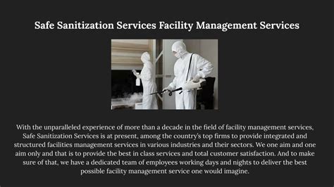 Ppt Facility Management Services Safe Sanitization Services