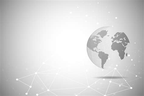 Abstract World Map Global Network Connection 1339110 Vector Art At Vecteezy