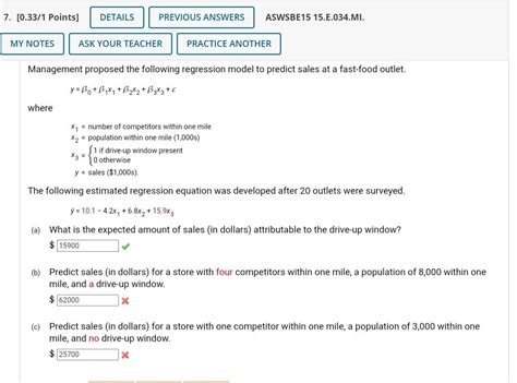 Solved Management Proposed The Following Regression Model To Chegg