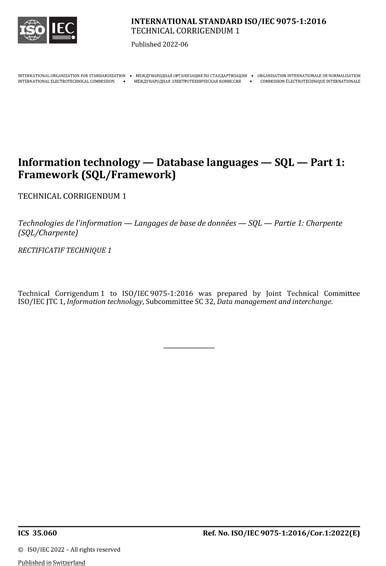 ISO IEC Cor Corrigendum