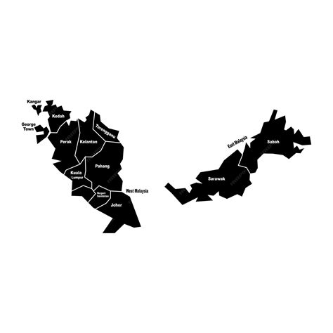 Premium Vector Malaysia Map Symbol Icon Designvector Illustration