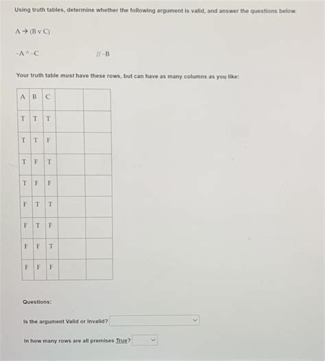 solved using truth tables determine whether the following