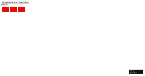 React Grid Layout Disappearing Drag Item Codesandbox