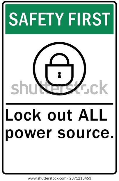 Multiple Power Source Warning Sign Labels Stock Vector Royalty Free 2371213453 Shutterstock