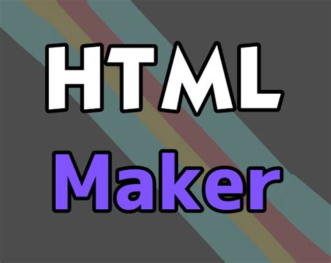 Html Maker Editor Html By Crystalcreations