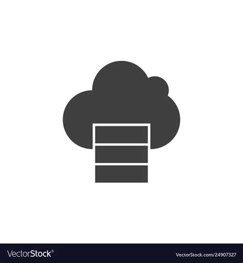 database server cloud computing icon royalty free vector