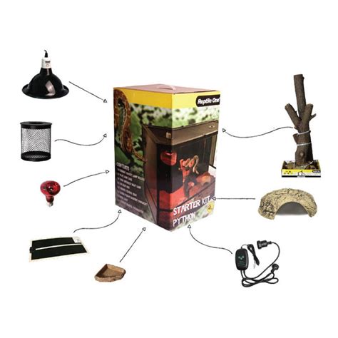 Reptile One Python Starter Kit Accesory Pack Habitat Pet Supplies