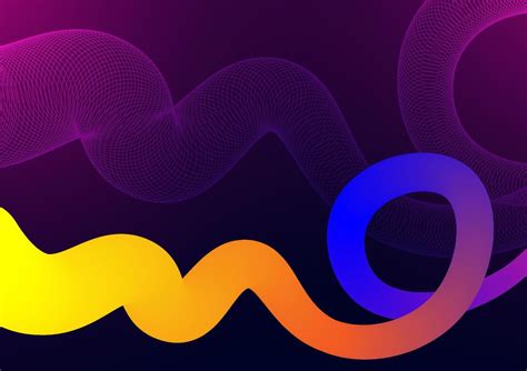 Digital Technology Wave Background Wavy Futuristic Fluid Concept Design For Abstract Curve