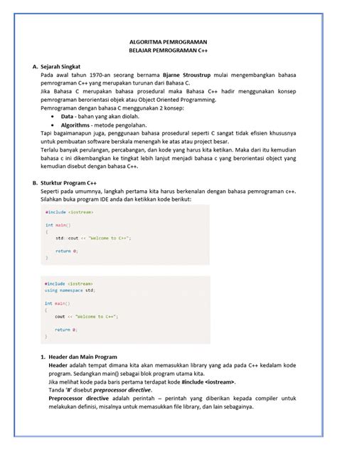 Bab 1 Modul Algoritma Pemrograman Pdf