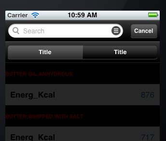 Iphone Remove Title Button Of UISearchBarDisplayController Stack Overflow