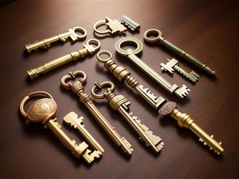 premium ai image a collection of keys on a table
