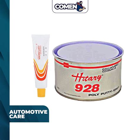 Mercury Nissan Hitary 928 Poly Putty Grey 1kg With Hardener Car