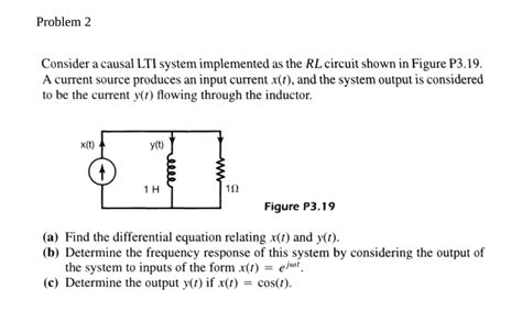 Solved Problem 2 Consider A Causal LTI System Implemented As Chegg Com