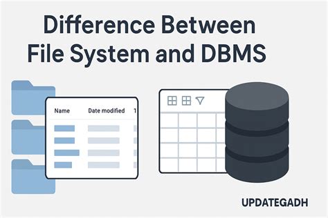 Difference Between File System And Dbms