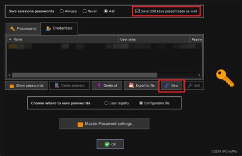 Mobaxterm通过ssh Key连接服务器，保存私钥密码mobaxterm保存密码 Csdn博客