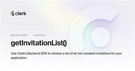 javascript backend sdk getinvitationlist