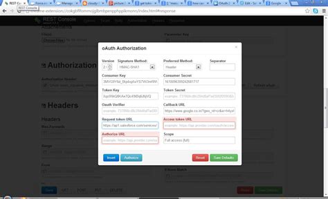 How Can We Get Access Token Url And Authorize Url In Rest Console Oauth