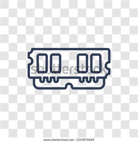 Random Access Memory Icon Trendy Linear Stock Vector Royalty Free