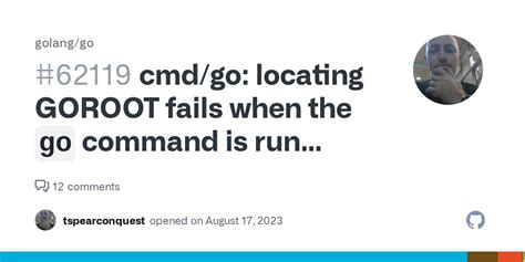 cmd go locating goroot fails when the `go` command is run from the