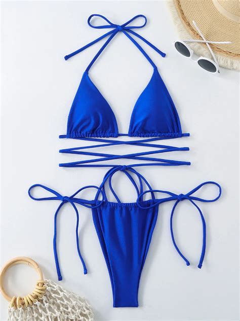 섹시 마이크로 비키니 여성을 위한 2피스 수영복 여름 햇살 가득한 해변 Spargut