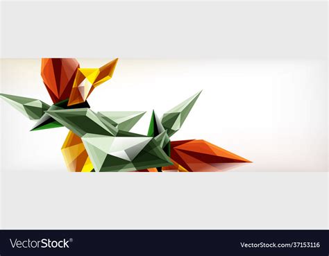 3d Triangles And Pyramids Abstract Royalty Free Vector Image