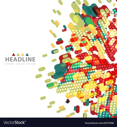 Brochure Header Layout Template Royalty Free Vector Image