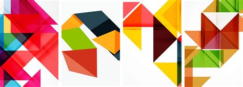 random triangle pattern vector images over 14 000