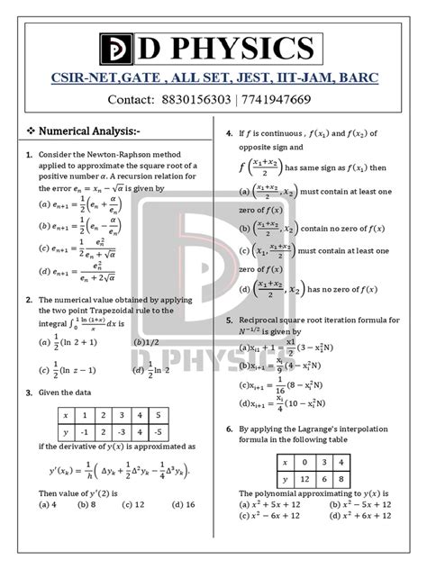 numerical analysis pdf computational science analysis