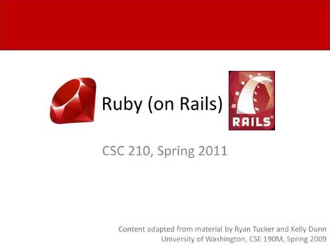 PPT Ruby On Rails PowerPoint Presentation Free Download ID 1836534