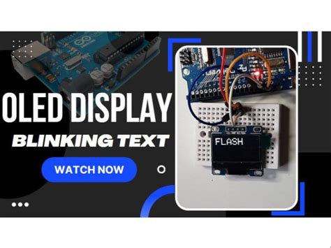Arduino Flash Text On Ssd1306 Oled Display