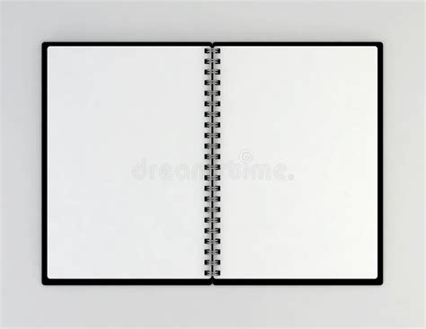 Wire Bound Dot Grid A4 Notepad Spiral Dotted Notebook Mockup Stock