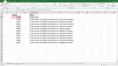 Texte Daten Und Formeln In Excel Kombinieren