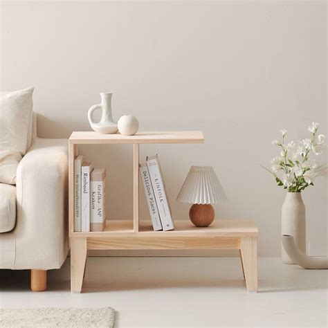 가구의가치 리즈 편백 원목 미니 쇼파 침대 옆 협탁 선반 위시버킷