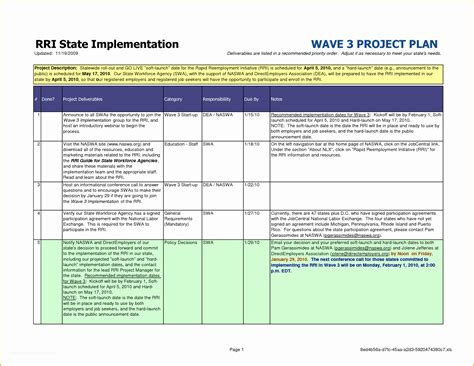 Business Continuity Plan Template Excel