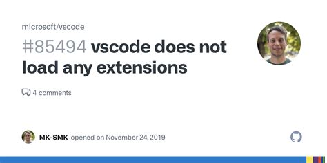 Vscode Does Not Load Any Extensions Issue Microsoft Vscode GitHub