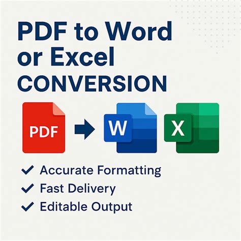 Convert Pdf To Excel Or Word Accurately By Quickresumepro Fiverr