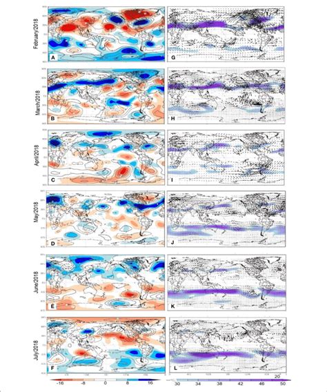 A F 200 Hpa Shaded And 850 Hpa Contours Streamfunction 10 −7 M