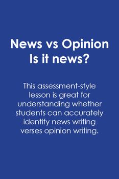 News Vs Opinion Is It News By Malorie Paine TPT